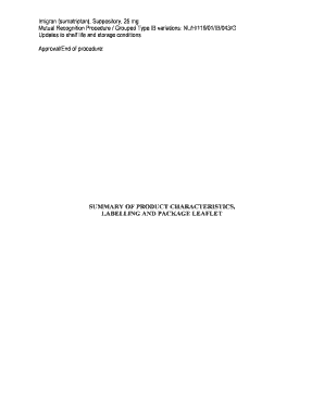 Fillable Online Imigran (sumatriptan), Suppository, 25 mg Fax Email ...