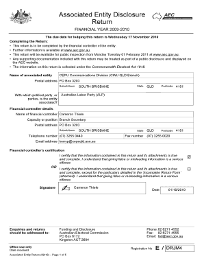 Fillable Online periodicdisclosures aec gov Completing the Return: - periodicdisclosures aec gov ...