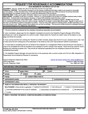 Fillable Online army request for reasonable accommodations - Fort Sill ...
