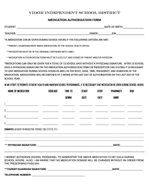 Fillable Online vidorisd VIDOR INDEPENDENT SCHOOL DISTRICT - vidorisd ...