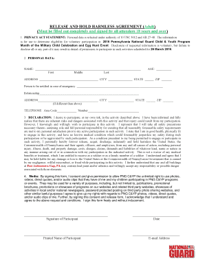 Fillable Online jssmobile RELEASE AND HOLD HARMLESS AGREEMENT ... - JSS ...