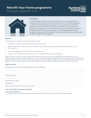 Fillable Online aucklandcouncil govt Dear Homeowner, Application for ...