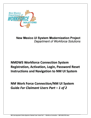 Fillable Online New Mexico UI System Modernization Project Fax Email ...