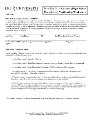 Fillable Online Completion) Verification Worksheet Fax Email Print ...