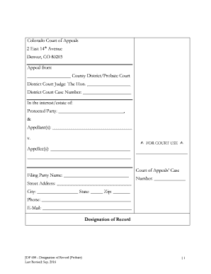 Fillable Online courts state co 2. Designation of Record.docx Fax Email ...
