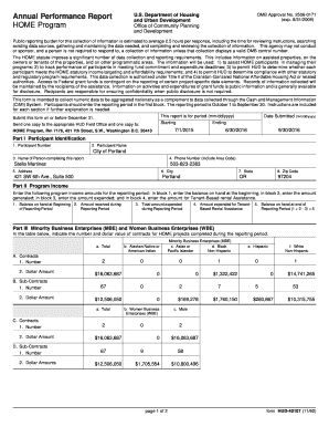 Fillable Online The HOME statute imposes a significant number of data ...