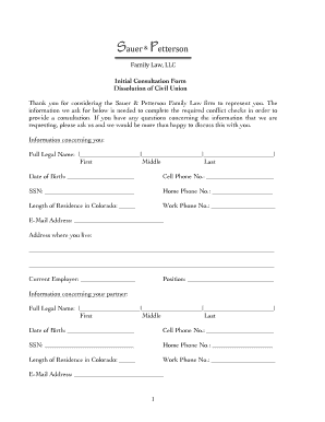 Fillable Online Information Request Form Civil Union 04.13.14 PDF Form Fax Email Print - pdfFiller