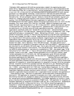 Fillable Online xzey 501 C 3 Document Form PDF ...