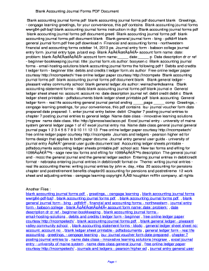 Fillable Online vnmj Blank Accounting Journal Forms PDF ...