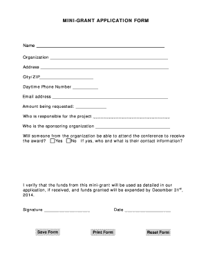 Fillable Online dphhs mt 2014 Governor s Conference on Aging MINI-GRANT ...