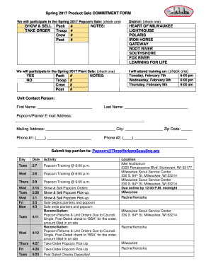 Fillable Online Leaders Guide to the Popcorn Sale Fax Email Print - pdfFiller