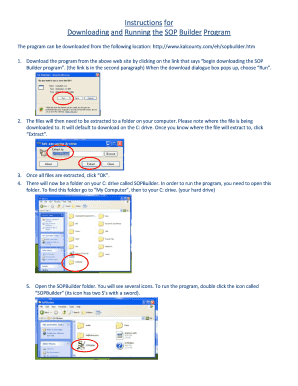 Fillable Online Downloading and Running the SOP Builder Program Fax ...