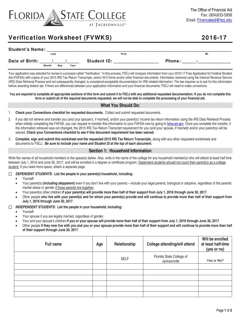My fscj: Fill out & sign online | DocHub