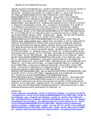 Fillable Online kaqj Ssa 561 U2 Form Fillable PDF ... - kaqj.us Fax ...