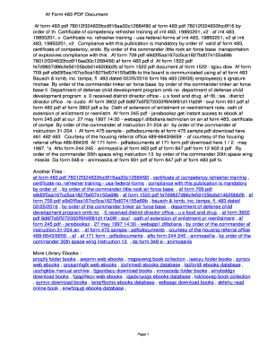 Af Form 483 - Fill Online, Printable, Fillable, Blank | pdfFiller
