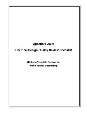 Fillable Online th gov bc Appendix 200.2 Electrical Design Quality ...