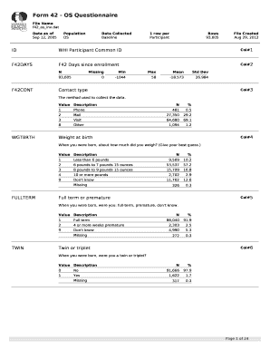 Fillable Online whi Form 42 - OS Questionnaire - whi Fax Email Print ...