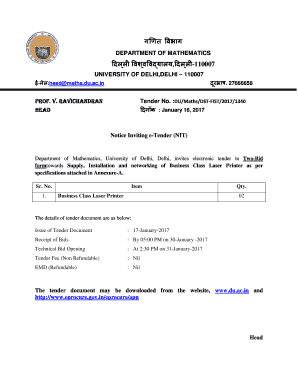 Fillable Online maths du ac NIT - Department of Mathematics, DU ...