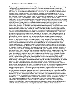 Fillable Online ubav Bank Signature Resolution PDF ...