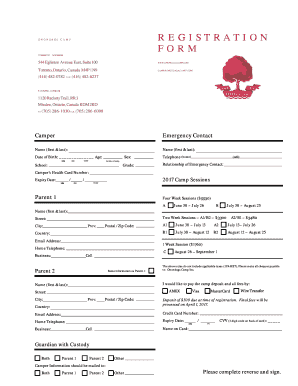 Fillable Online onondaga registration form - Onondaga Camp Fax Email ...