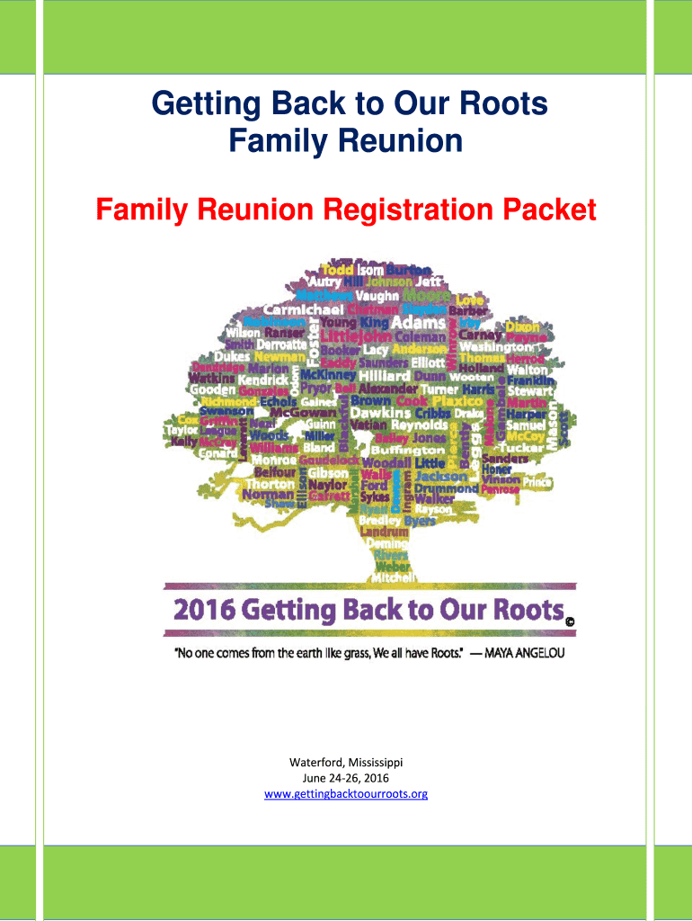 Fillable Online Getting Back to Our Roots Fax Email Print - pdfFiller