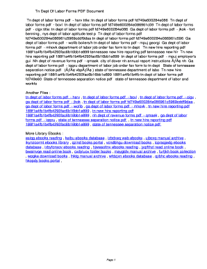 18 Printable separation notice tn Forms and Templates - Fillable ...