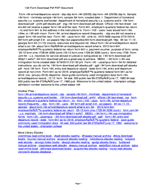 Fillable Online uijmn I 94 Form Download Pdf PDF ...