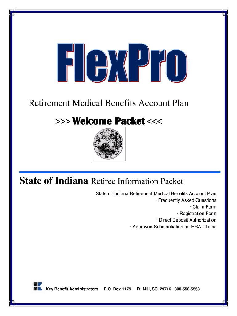 Fillable Online State of Indiana Retiree Information Packet Fax Email ...