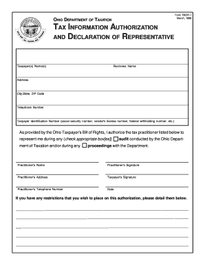 Fillable Online Form TBOR-1 Fax Email Print - pdfFiller