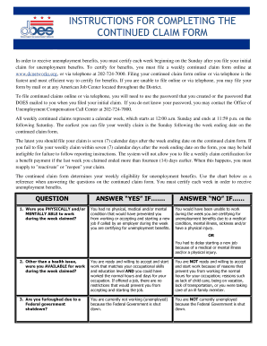 Fillable Online does dc claim for unemployment benefits Fax Email Print ...
