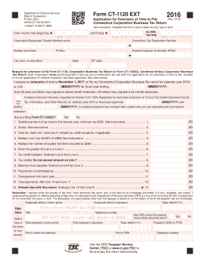 Fillable Online CT-1120 Instructions, 2016 Connecticut Corporation ...
