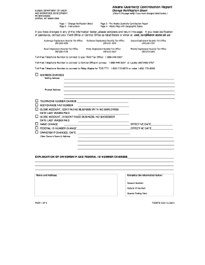 Fillable Online Change Notification Sheet Fax Email Print - pdfFiller