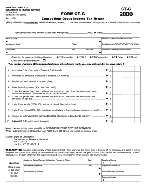 Fillable Online Form CT-G. Form CT-G Fax Email Print - pdfFiller