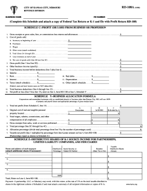 Fillable Online RD-108A (11/02) Fax Email Print - pdfFiller