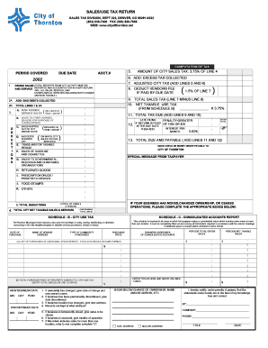 Fillable Online SALES TAX DIVISION, DEPT 222, DENVER, CO 80291-0222 Fax ...
