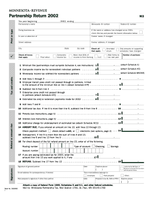 Fillable Online m3 partnership return. m3 partnership return Fax Email ...