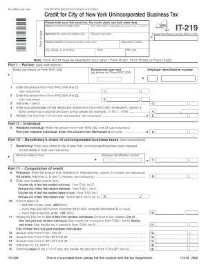 It 219 - Fill Online, Printable, Fillable, Blank | pdfFiller