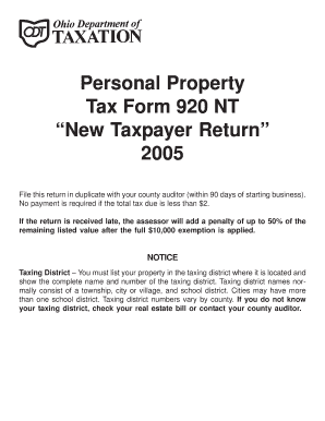 Fillable Online Tax Form 920 NT Fax Email Print - pdfFiller