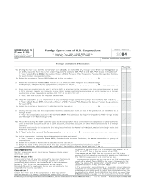 Fillable Online SCHEDULE N (FORM 1120), PAGE 1 OF 2 Fax Email Print ...