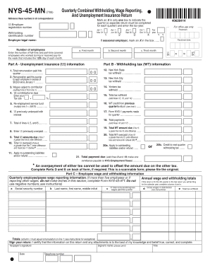 Fillable Online NYS-45-MN Fax Email Print - pdfFiller