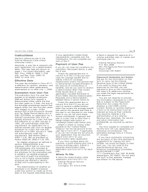 Fillable Online Form 8717 (Rev. June 2006). User Fee for Employee Plan ...