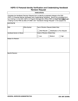 Fillable Online HSPD-12 Personal Identity Verification and ...