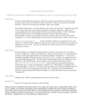 Fillable Online INSTRUCTIONS FOR COMPLETING FORM 214 (FILL IN AND AUTO ...
