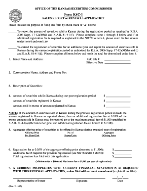 Fillable Online Form KSC-1 Rev 2-1-07 .doc Fax Email Print - pdfFiller