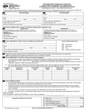 Fillable Online Real Estate Excise Tax Affidavit / Return (form 84 ...