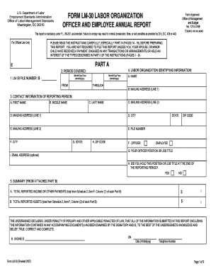 Fillable Online Filing Form LM-30 Fax Email Print - pdfFiller
