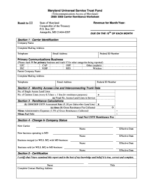 Maryland Universal Service Fund (Telecommunications Relay Fund ...