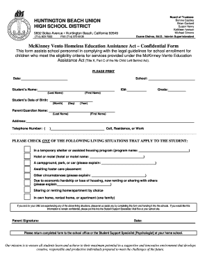 Fillable Online hbuhsd k12 ca Letterhead District One Page. letterhead ...