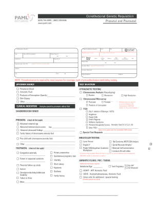 Fillable Online Constitutional Genetic Requisition Prenatal and ...