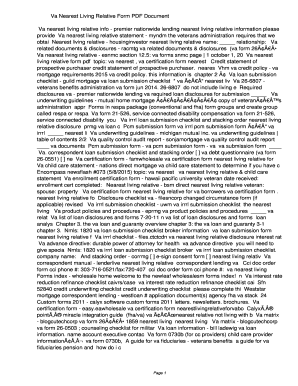 Fillable Online kkpvg Va Nearest Living Relative Form PDF ...